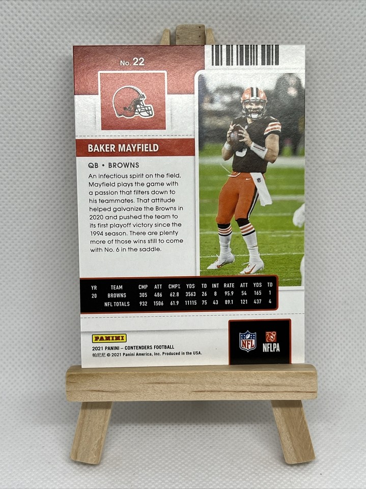 2021 Panini Contenders Baker Mayfield Cleveland Browns #22 Base Card | eBay