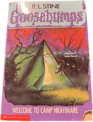 Goosebumps Welcome to Camp Nightmare True 1st Print 1993 R.L Stine #9 ...