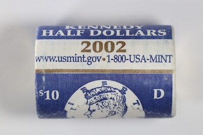 2002-D Kennedy Half Dollar Rolls Heads/Tails H/T OBW Unc BU 50c | eBay