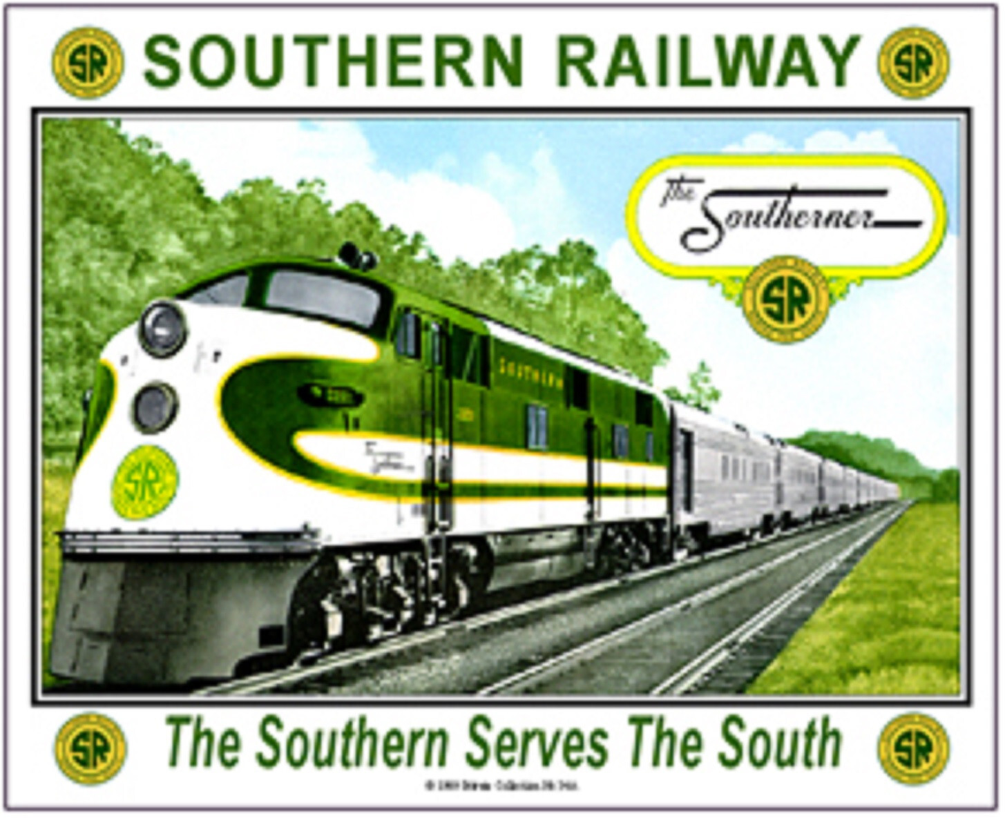 SOUTHERN RAILROAD / TRAIN SIGN (10" x 12" ) - BRAND NEW! | eBay