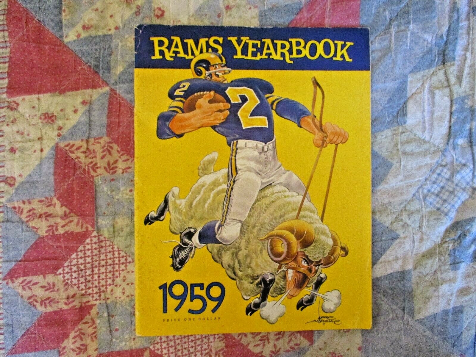 1959 LOS ANGELES RAMS YEARBOOK Media Guide Press Book Program Magazine ...