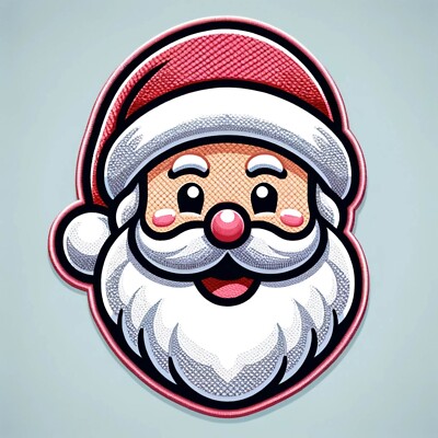 Santa Patch Iron-on Applique Cartoon Kid Craft Snow Jolly Elves ...