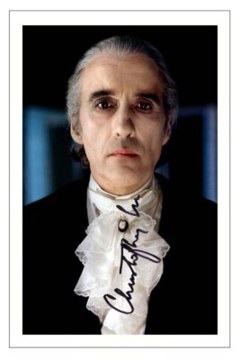 Christopher Lee Signed Autograph PHOTO Fan Signature Gift Print DRACULA ...