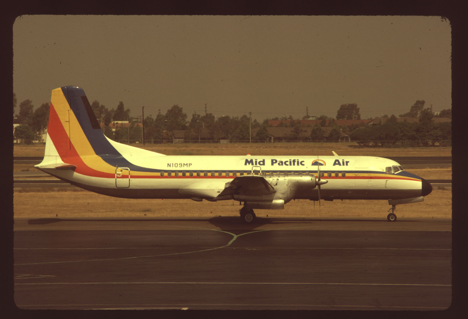 Orig 35mm airline slide Mid Pacific Air YS-11 N109MP Buy 4+ save 20% | eBay