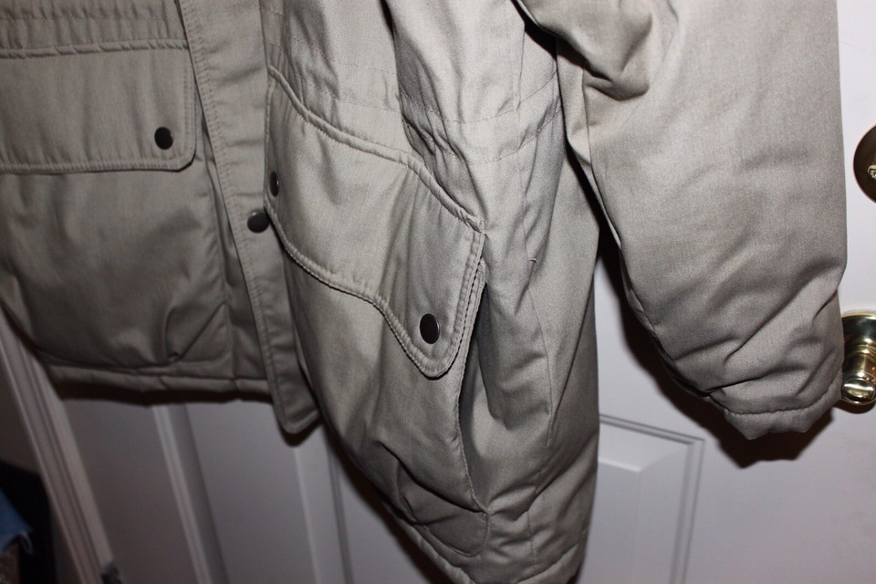 VTG Men’s Parka Jacket Beige Hood Buffalo 1871 XL | eBay