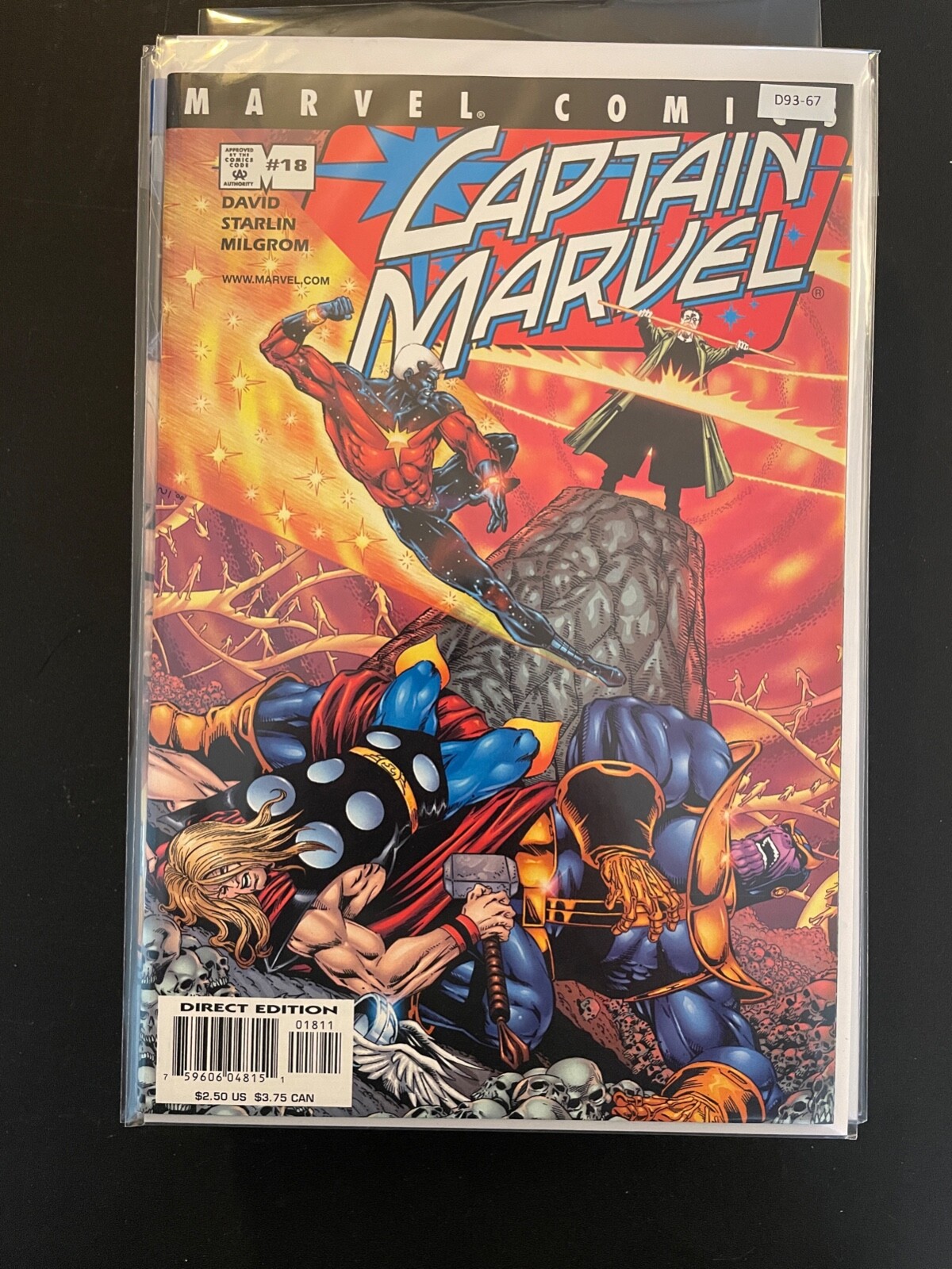 Captain Marvel 18 High Grade Marvel Comic Book D93-67 | eBay