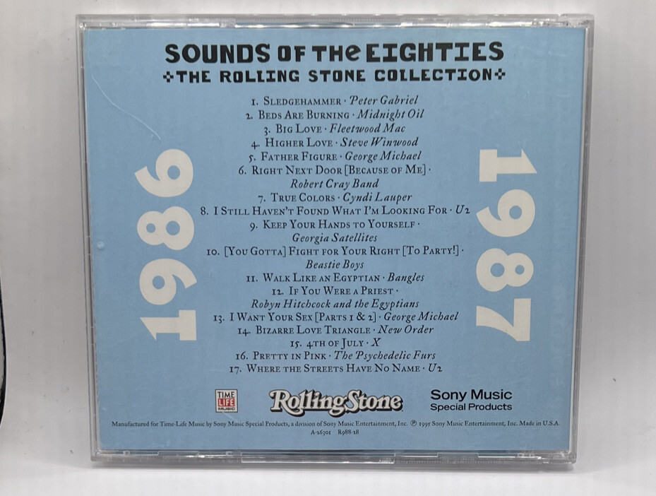 Sounds of the Eighties 1986-1987 Rolling Stone Collection, CD Near Mint ...