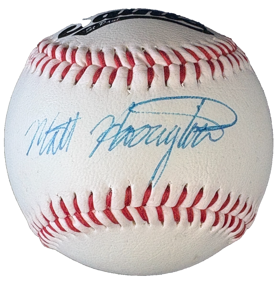 Matt Harrington St. Paul Saints Autographed Logo Baseball | eBay