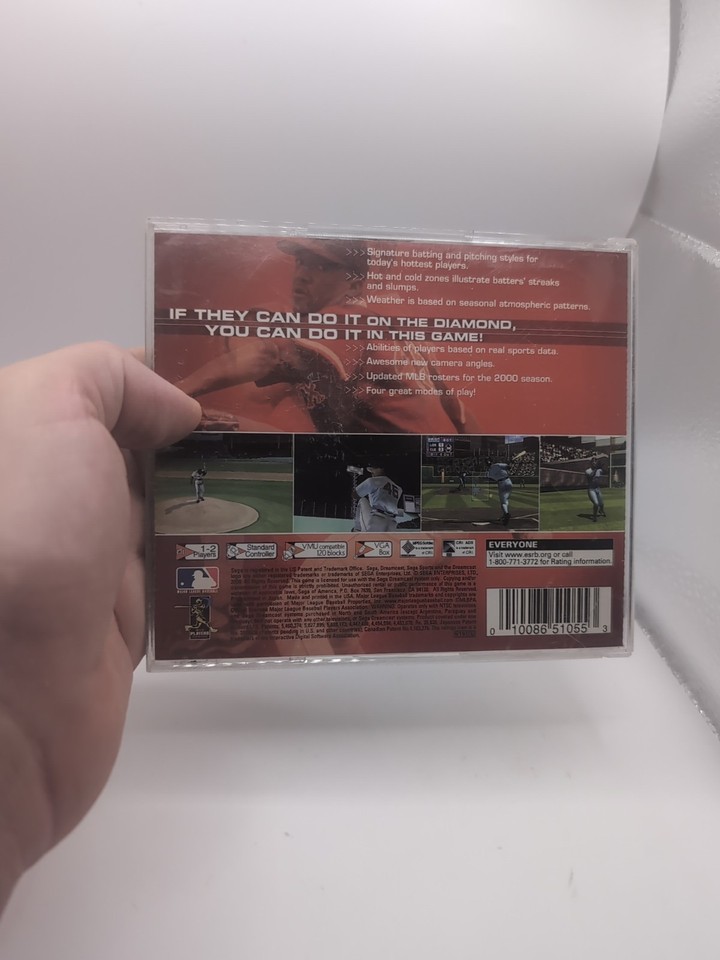 World Series Baseball 2K1 Sega Dreamcast Disc & Back Artwork ...