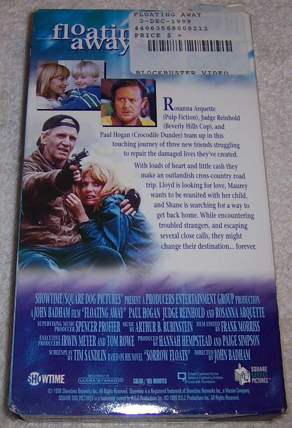 Floating Away VHS Video Paul Hogan Judge Reinhold Rosanna Arquette | eBay