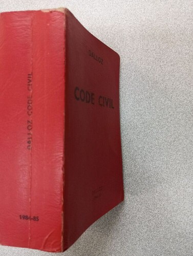 Small Codes Dalloz Code Civil Ninety Quatriéme Edition Condition ...