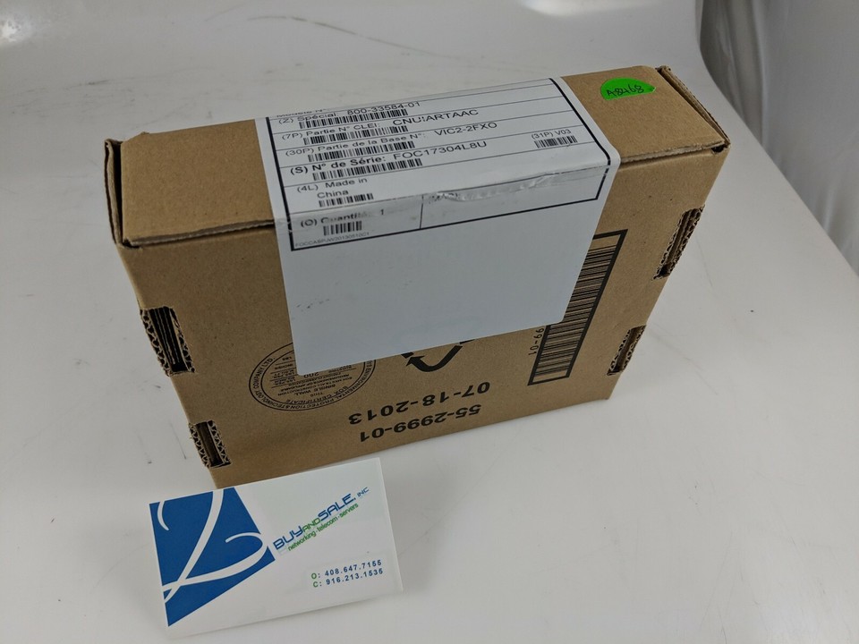 NEW SEALED Cisco VIC2-2FXO - 2 Port Voice Interface Card 746320061047| eBay