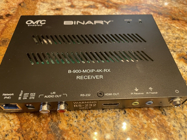 Binary 900 Series 4K Media over IP Receiver (B-900-MOIP-4K-RX) () for ...