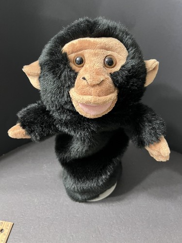 The Puppet Company Chimp Puppet Plush Monkey Chimpanzee Black Tan Toy ...