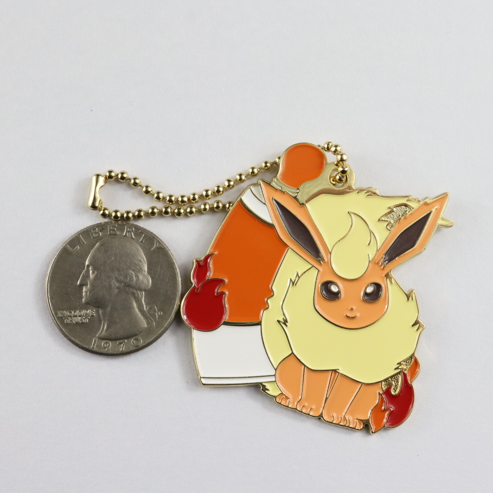 Pokemon Nintendo Metal Charm Keychain Strap Japan Flareon | eBay