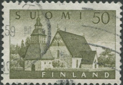 Finland #Mi474 Used 1957 Lammi Church [338] | eBay
