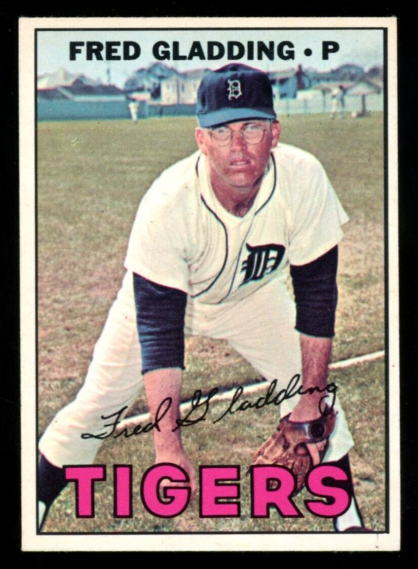 1967 TOPPS OPC O PEE CHEE BASEBALL #192 Fred Gladding NM Detroit Tigers ...