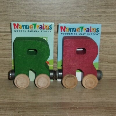 Maple Landmark Woodcraft Name Train Car Letter R (choose color) Fits ...