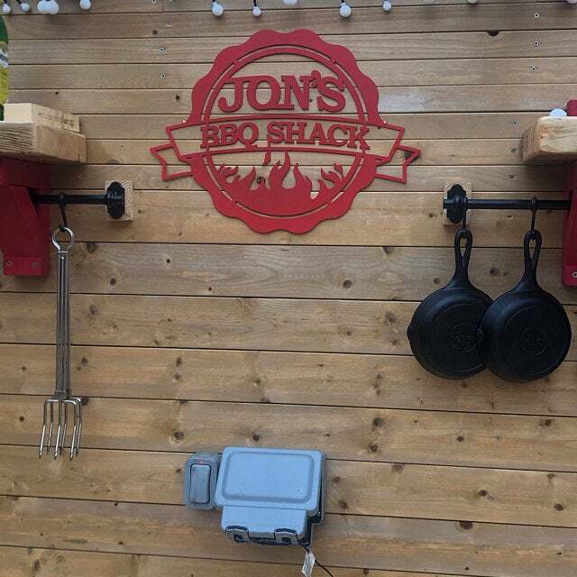 Personalized BBQ Name Sign Custom Metal Barbecue Patio Outdoor Garden ...