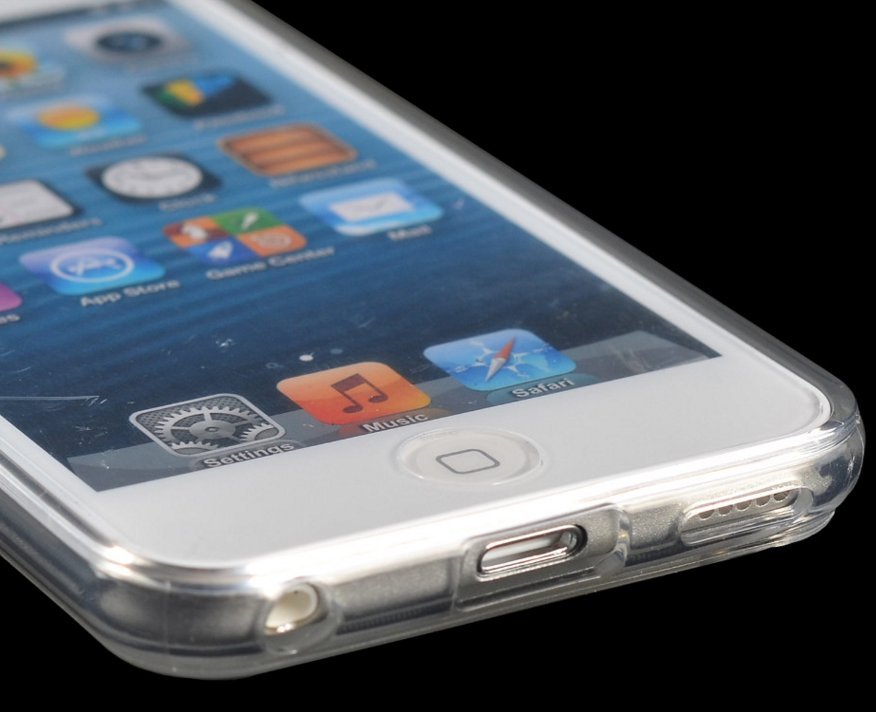 iPod Touch 6th Generation - CLEAR TPU Gummy Hard Rubber Transparent ...