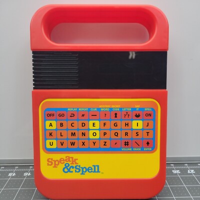 Speak And Spell Item 09624 Kahootz LLC Speak & Spell Game Learning ...
