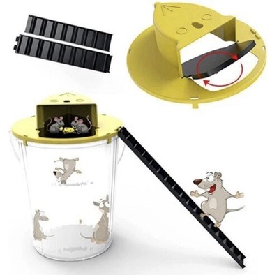 Mouse Rat Trap Flip & Slide Mouse Trap Bucket Catcher Mousetrap Slide ...