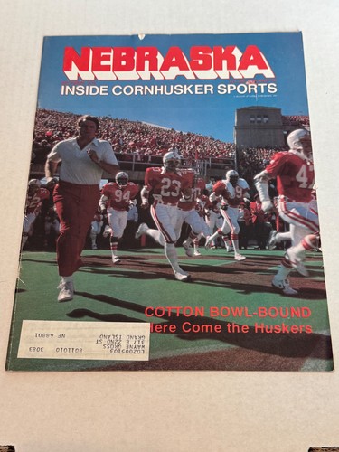 Nebraska Inside Cornhusker Sports December 1979 - Tom Osborne on Cover ...