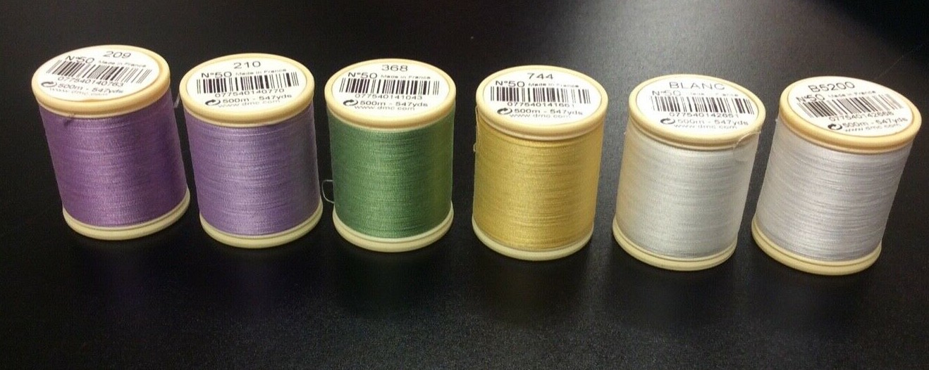 DMC MACHINE EMBROIDERY THREAD-100% COTTON -547 YARDS- MANY COLORS | eBay