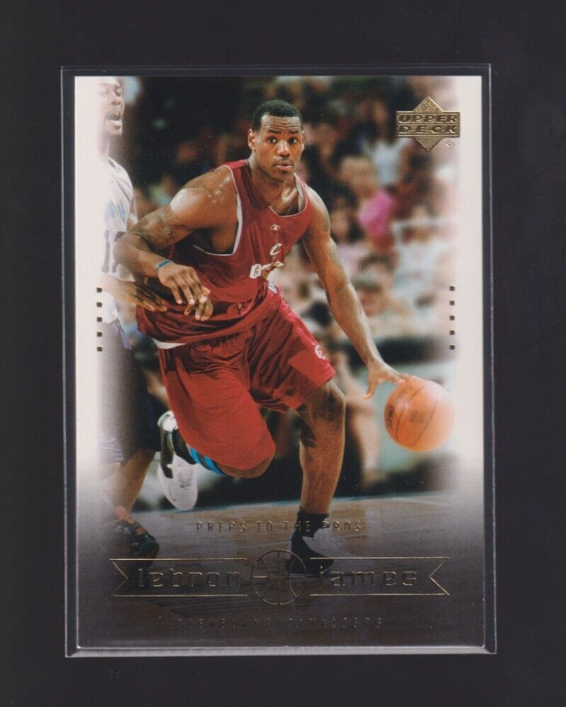 2003 Upper Deck LeBron James Box Set #11 LeBron James/Preps the Pros ...