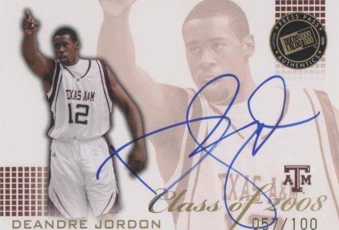2008 Press Pass - Class of 2008 DeAndre Jordan #CL-DJ Autographs /100 (AU, RC) for sale online ...