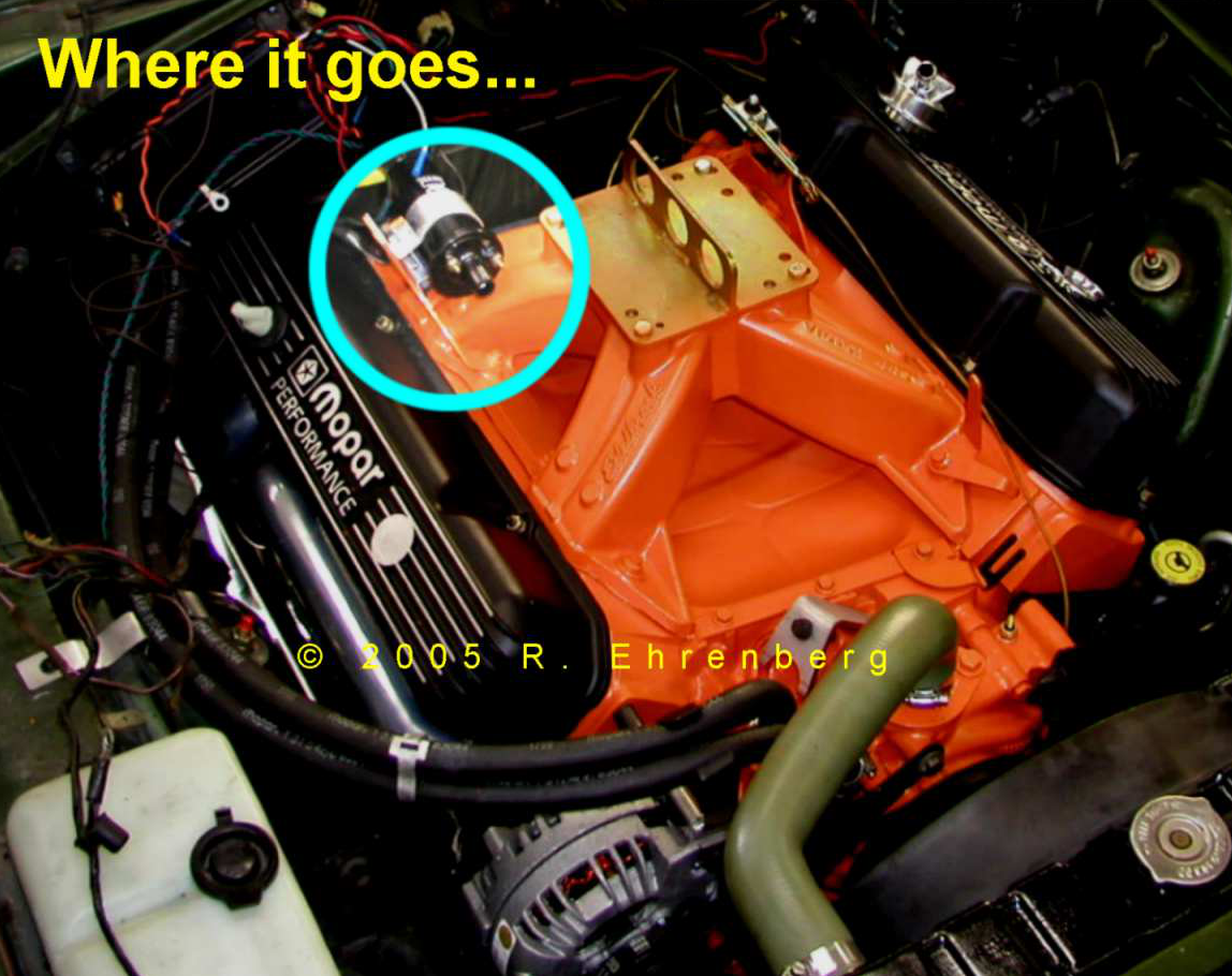 for Mopar Big-Block Ignition Coil Relocation Bracket 440 383 Plymouth ...