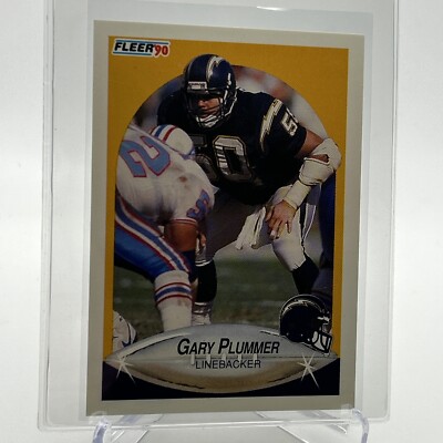 1990 Fleer Update Gary Plummer Football Card #U-101 Mint FREE SHIPPING ...