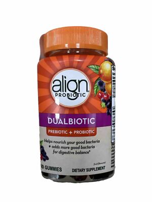 Align Dual Biotic Prebiotic + Probiotic Supplement 60 Ct Exp 11/2024 | eBay