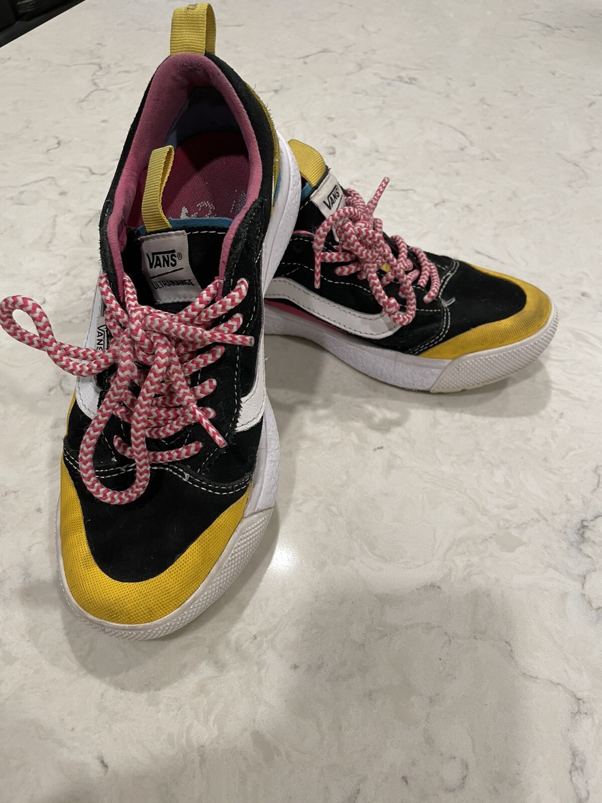 Vans Ultra Range Cush Multicolor Black Yellow Pink White Shoes Men 4.5 ...