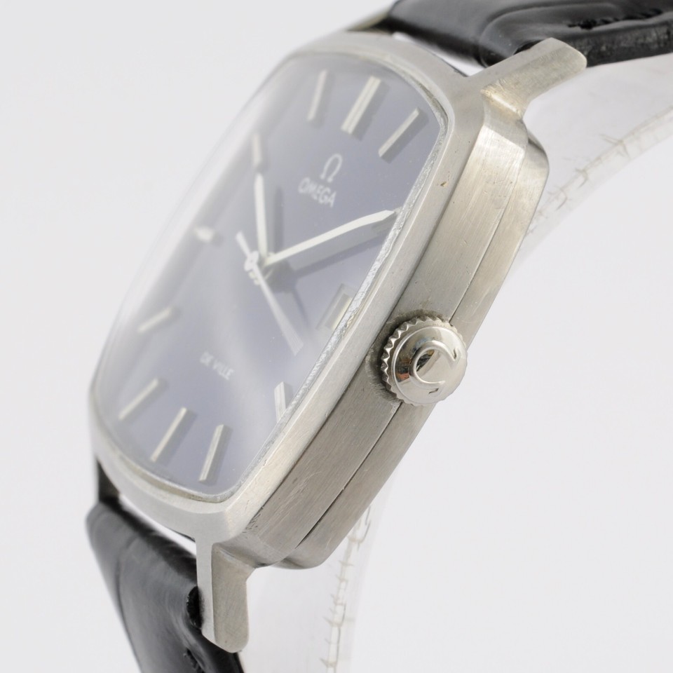 SPECIAL OMEGA DE VILLE REF 162060 AUTOMATIC DATE ORIGINAL BLUE DIAL ...