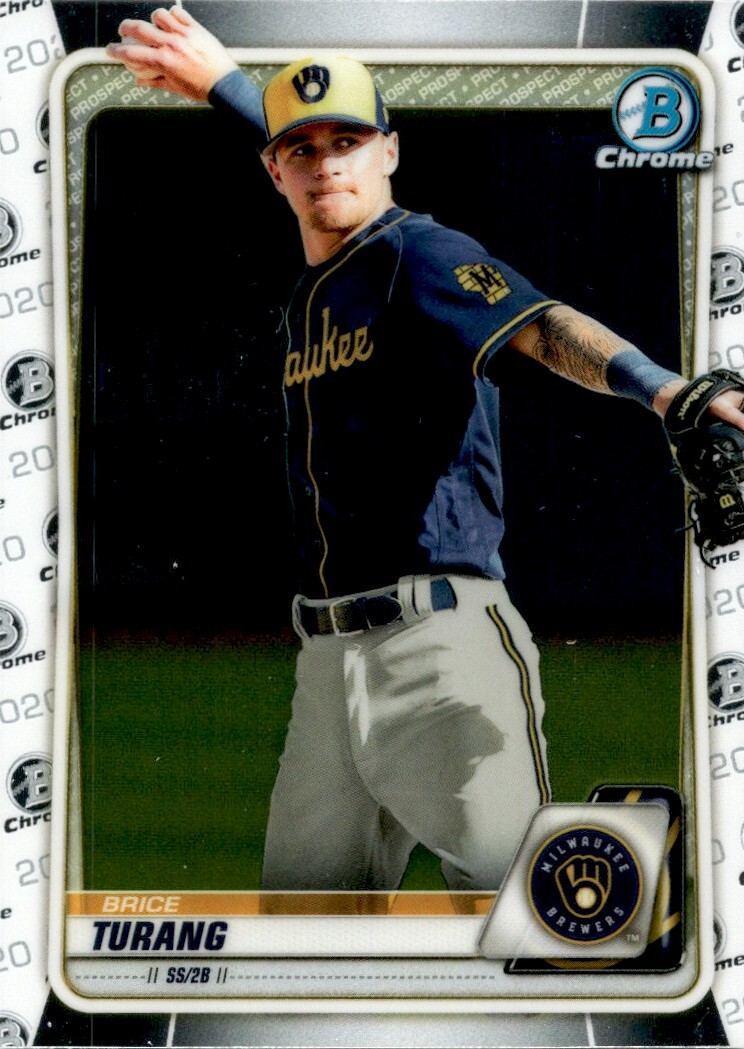 2020 Bowman Chrome Prospects Brice Turang Milwaukee Brewers #BCP-35 | eBay