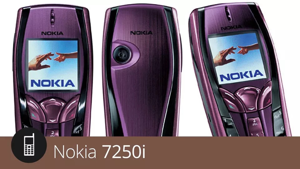 Nokia 7250i Vintage Nokia 7250i Phone In Studio Setting Stock Photo