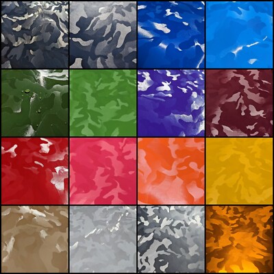 3D Ghost Camouflage Vinyl Wrap ANY SIZE 17 CAMO COLOURS • BUBBLE/AIR ...