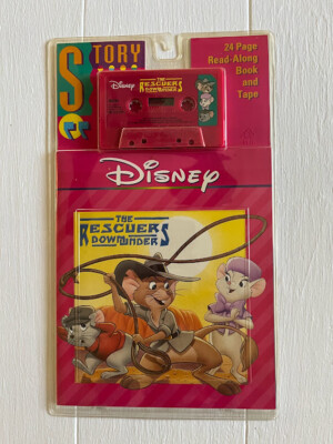 Disney Audio Book The Rescuers Down Under Paperback Book w/ Cassette ...