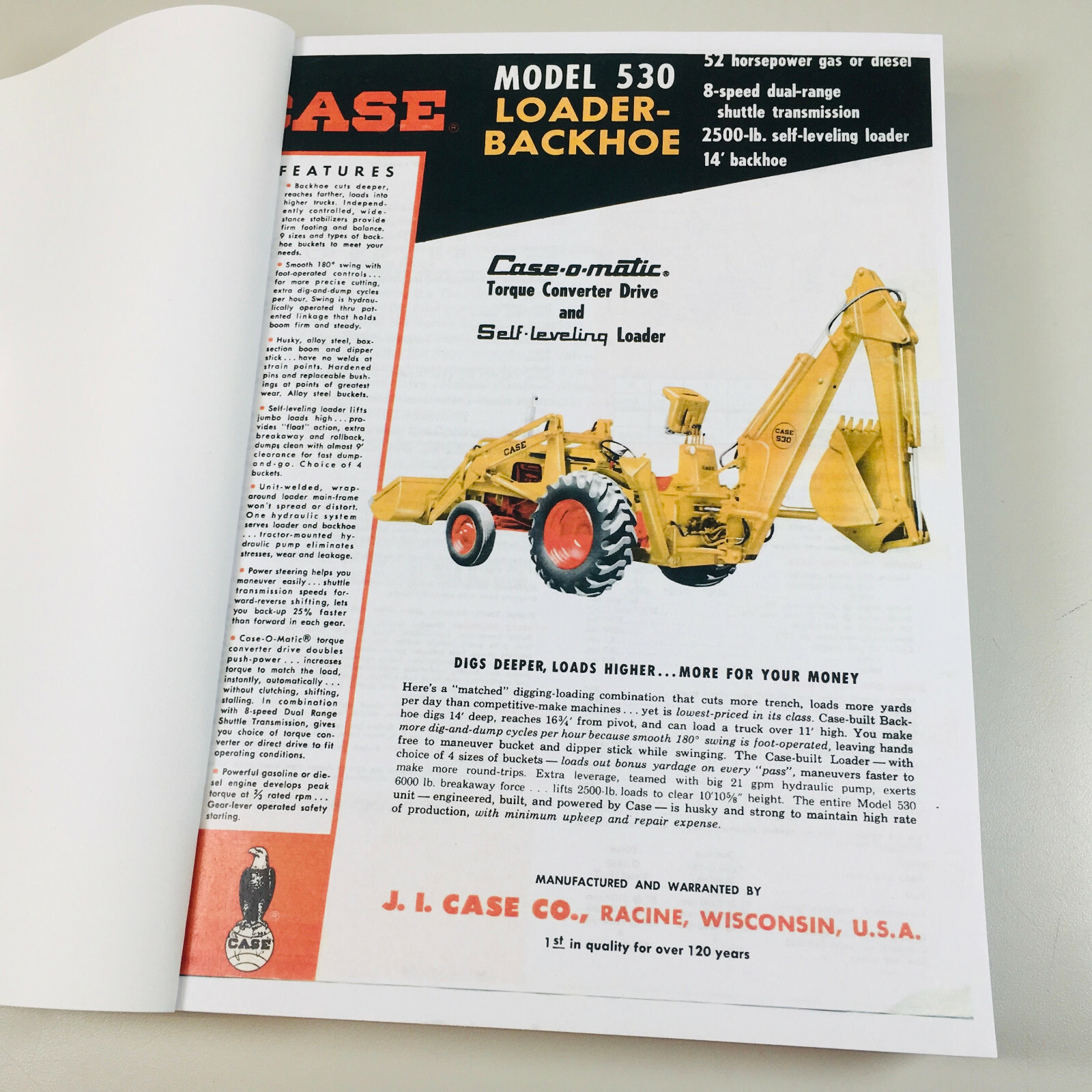 Case 530 Ck Tractor Loader Backhoe Service Repair Manual Construction ...