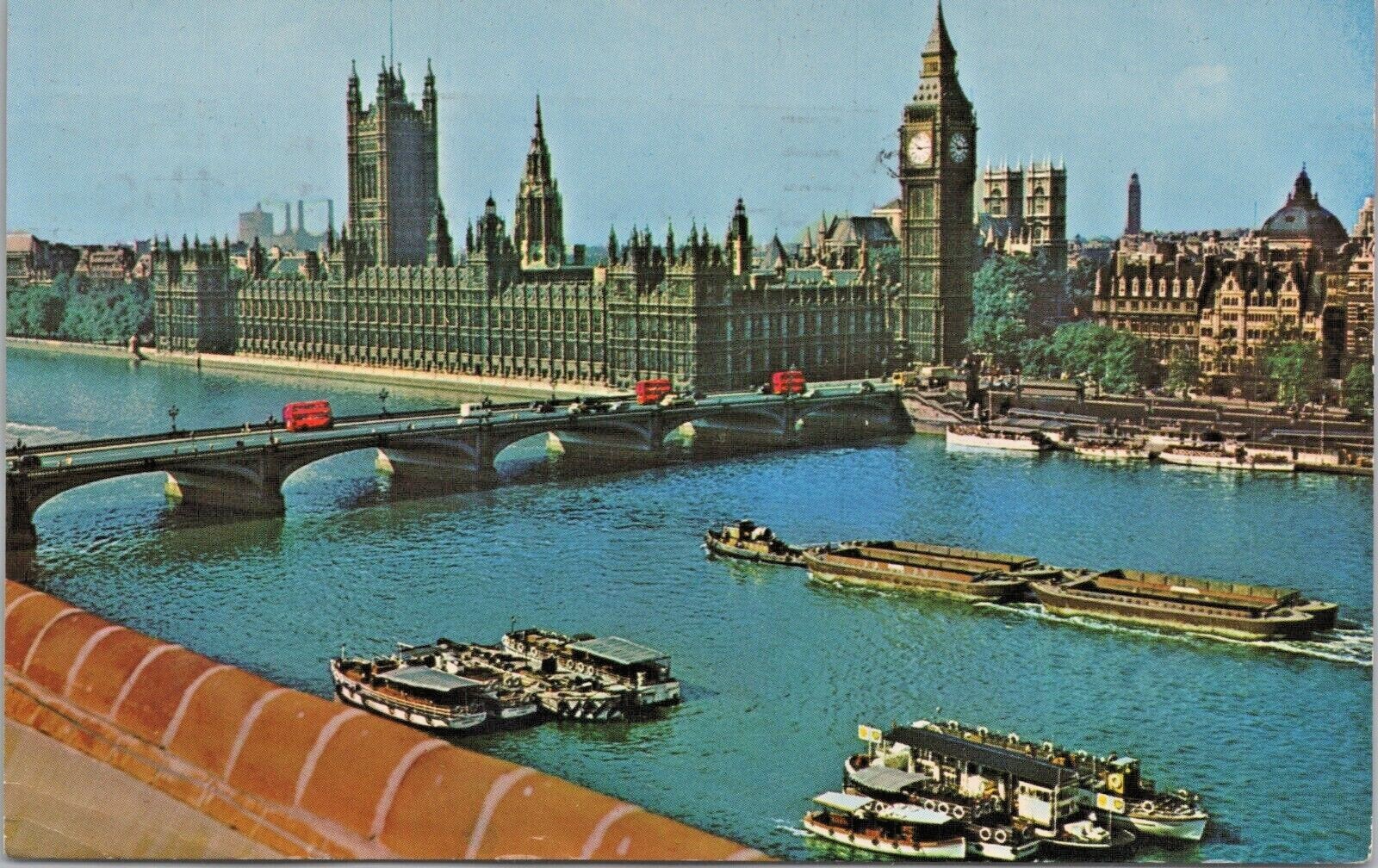 Houses of Parliament Westminster Bridge London England 1973 Postcard ...