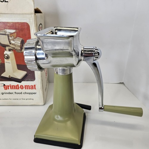 Vintage RIVAL GRIND O MAT Meat Grinder Food Chopper Model 303 Avocado ...