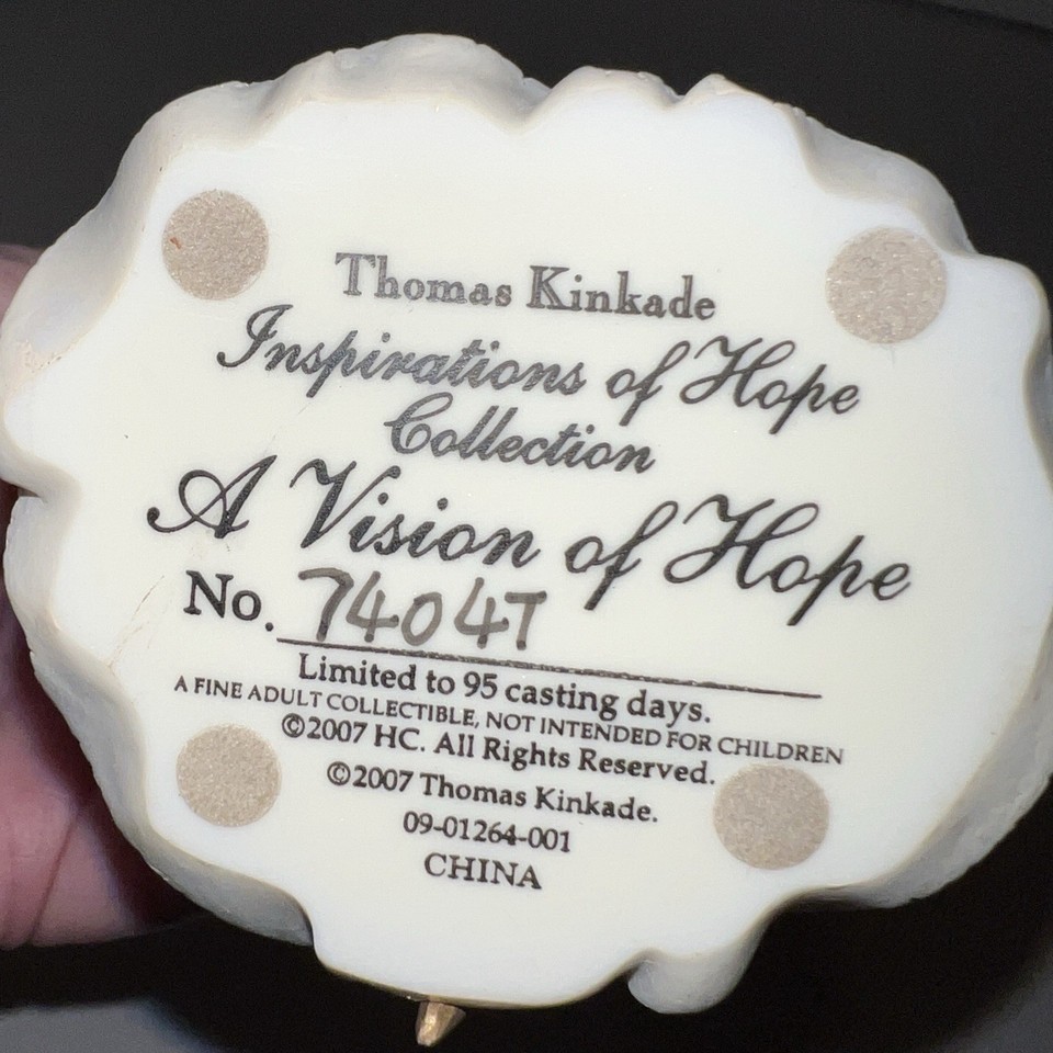 Thomas Kinkade Hope Figurines Lot Of 2 Limited 2007-08 Hamilton ...