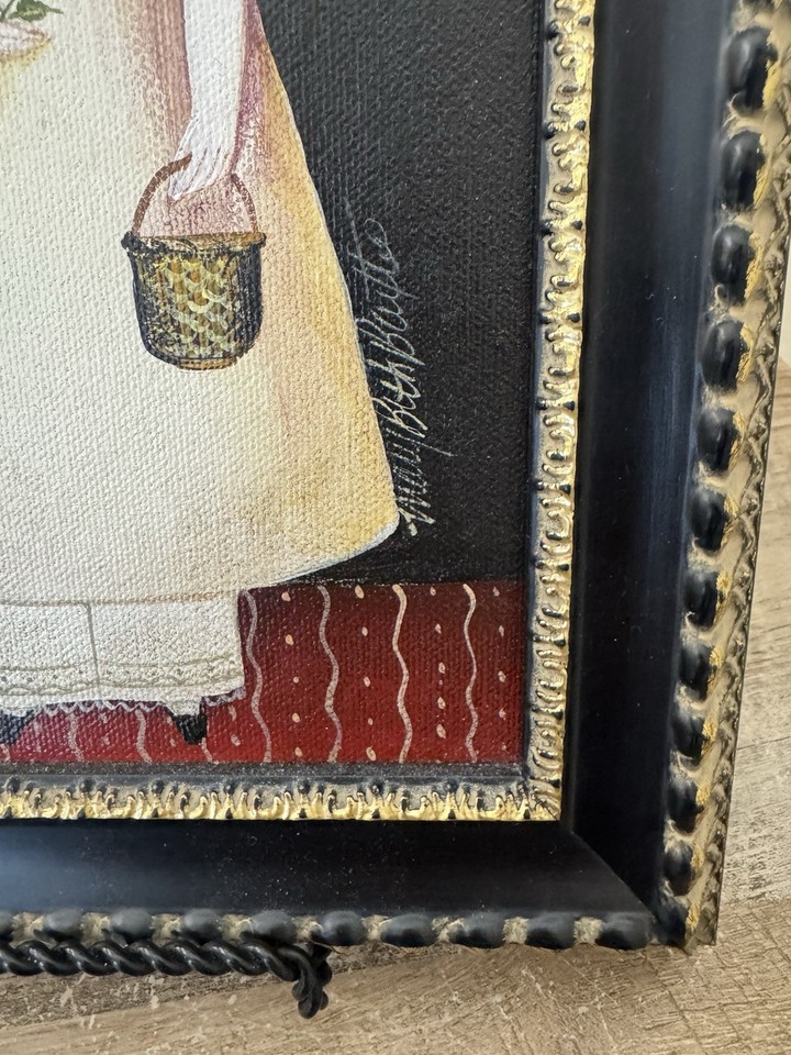 Mary Beth Baxter Original Oil Painting Portrait Girl With Basket Artist ...