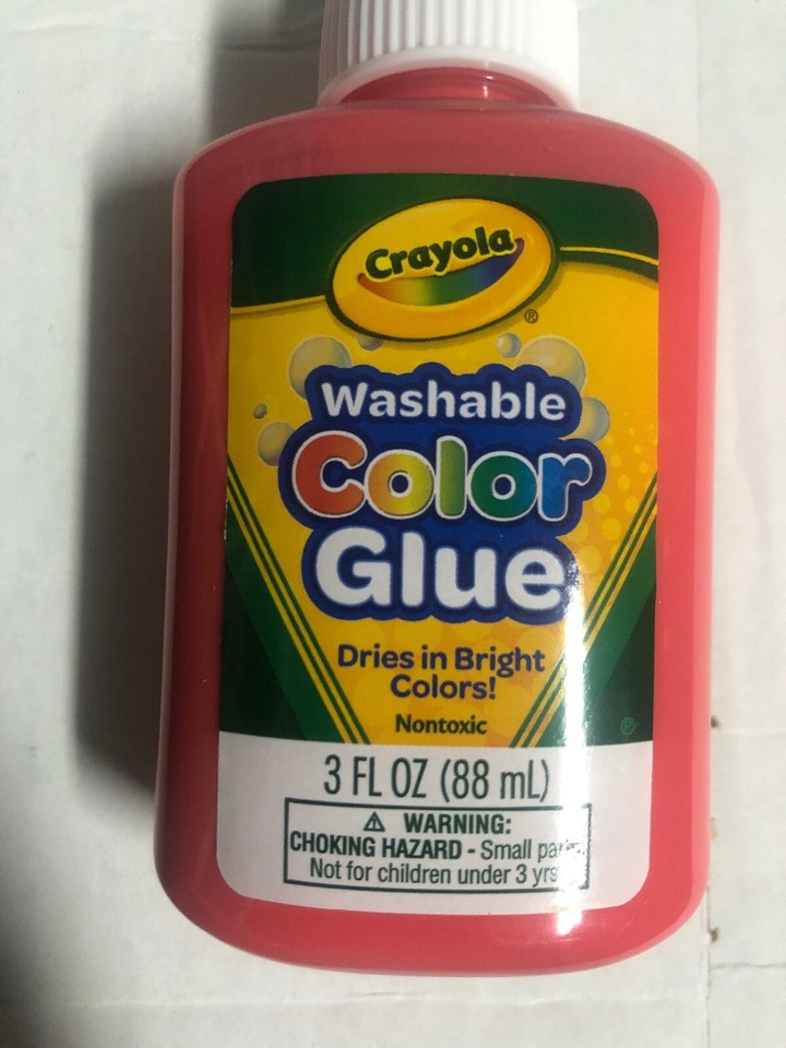 Crayola Washable Color Glue 3oz Free Shipping Pink | eBay