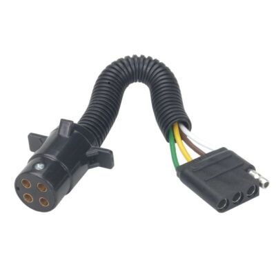 Trailer Light Wiring Adapter 4-Way Round to 4-Pin Flat West Marine ...