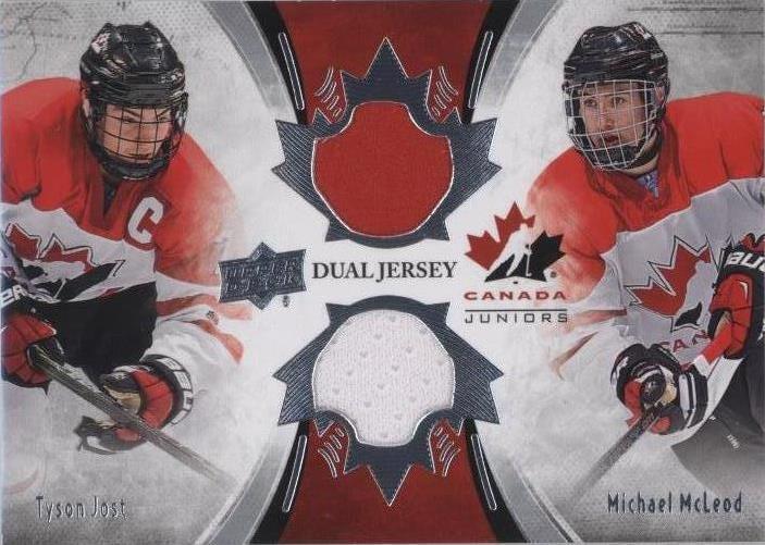 2016 Upper Deck Team Canada Juniors - Material Duos Jersey Relics Tyson ...