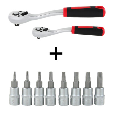 Ratsche Hebel Umschaltknarre + Steckschlüssel set Innen Sechskant Nuss ...