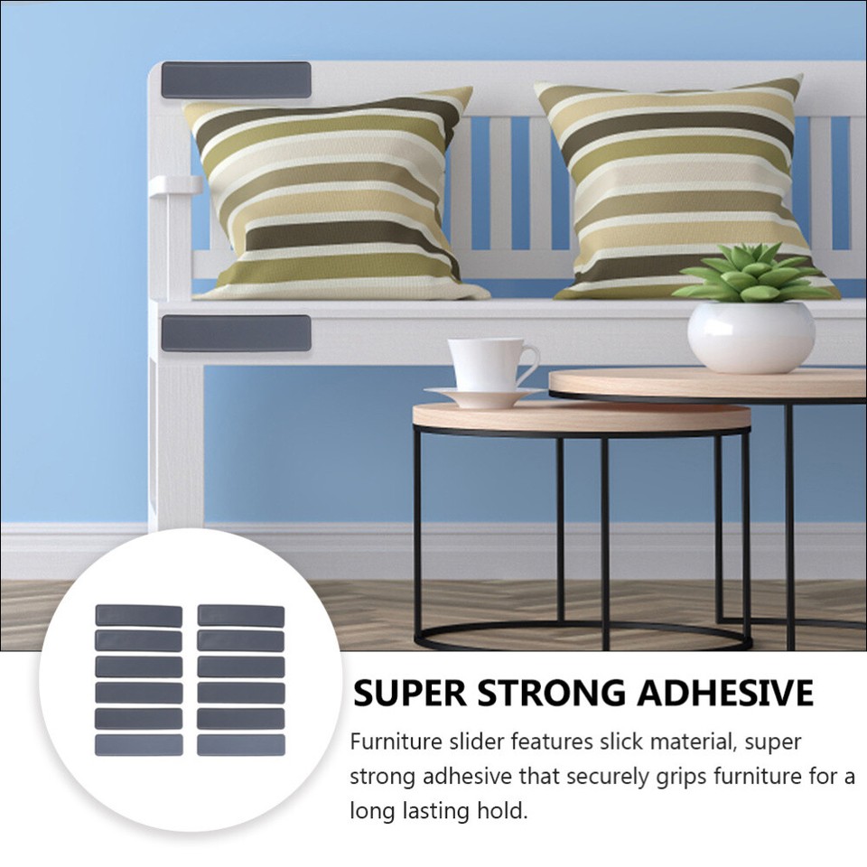 12Pcs Furniture Slider Self-Stick Furniture Moving Pad Adhesive Movers ...