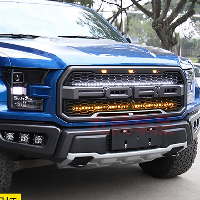 3pcs Smoked Lens Amber LED Running Lights Kit For Ford F-150 Raptor ...